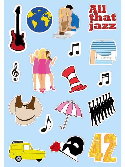 Musical Theatre Stickers – Theatre Gifts